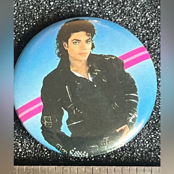 Accessories | Rare Michael Jackson Bad Tour Push Back Button | Poshmark